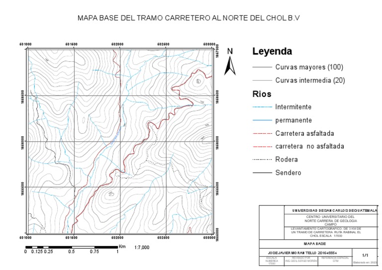 Mapa El Chol 1 | PDF