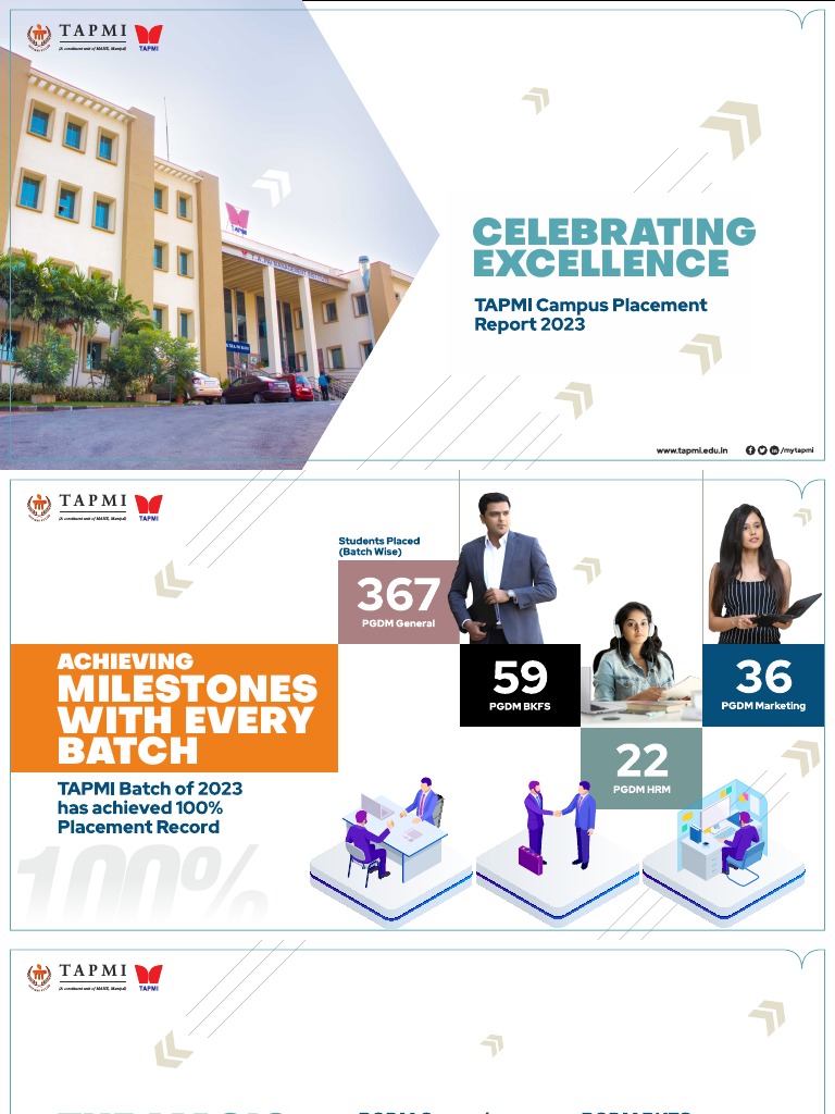 TAPMI Placement Report 2023 | PDF | Career & Growth