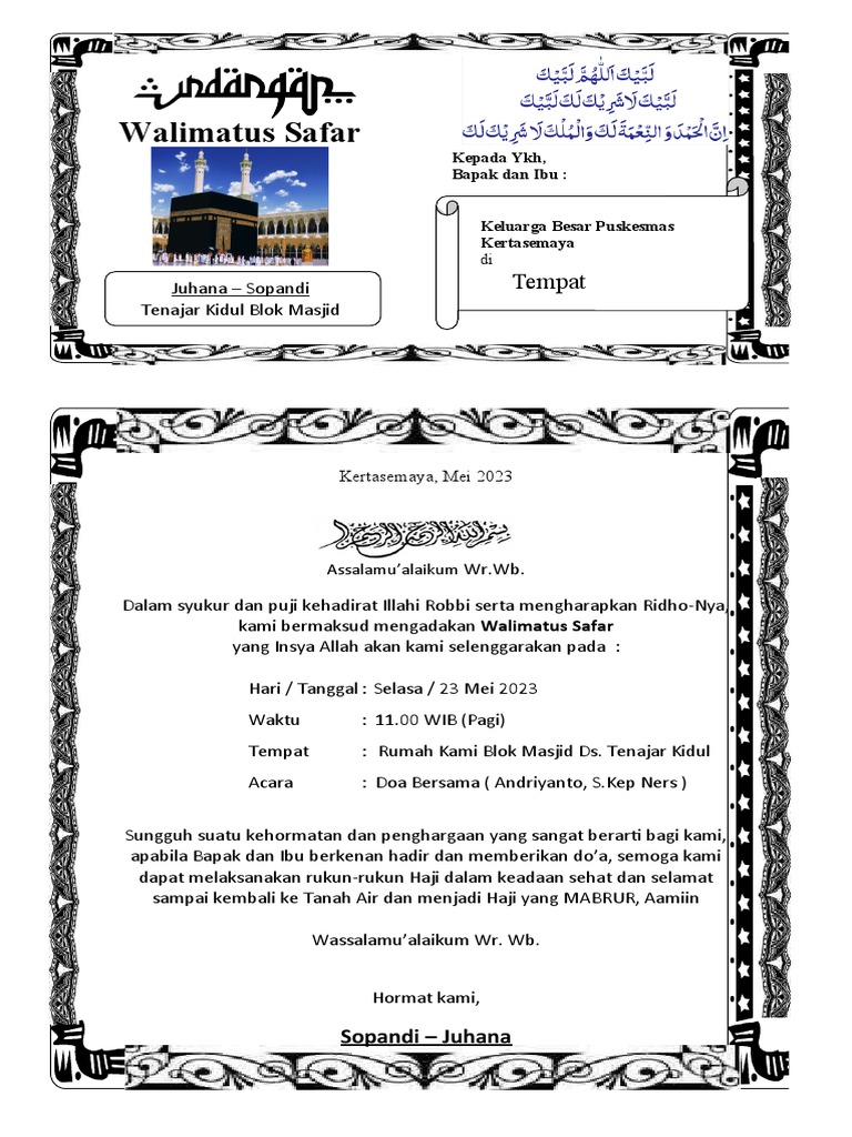 Surat Undangan | PDF