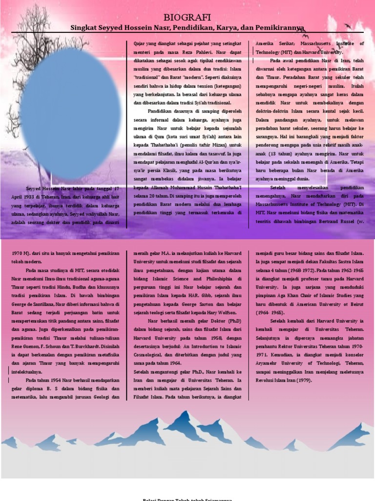 Data Anis Singkat Seyyed Hossein Nasr | PDF | Sejarah | Agama ...