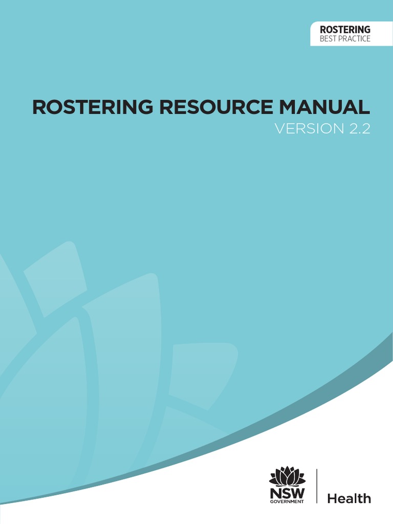 Rostering Resource Manual | PDF | Human Resources | Employment