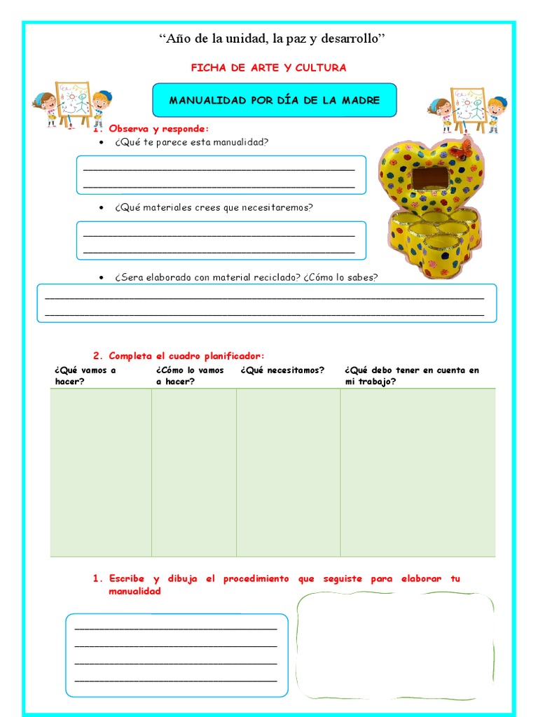 Manualidad Creativa para el Día de la Madre | PDF
