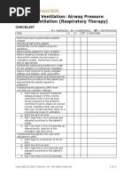 O2 Therapy Checklist | PDF | Health Care | Medicine