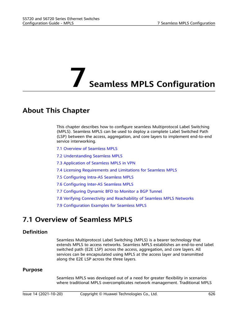 01 07 Seamless Mpls Configuration Pdf Networking Multiprotocol Label Switching