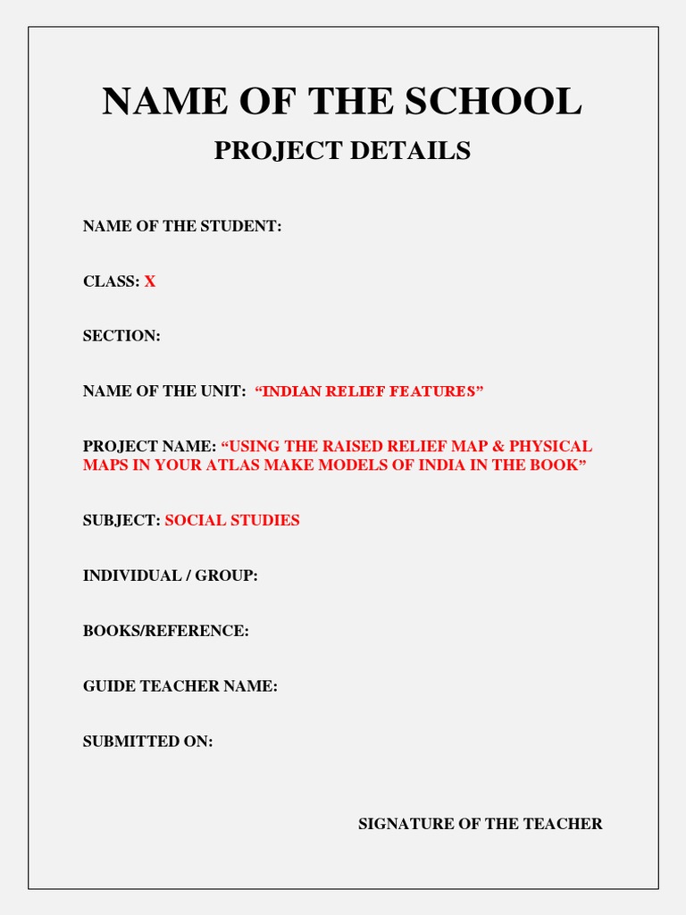 Indian Relief Features - PW-1 | PDF | Himalayas | Plateau