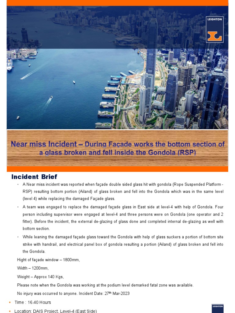 Near Miss Report | PDF | Occupational Safety And Health | Safety