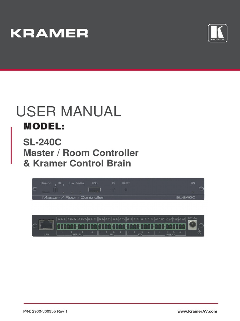 Kramer Sl240c | PDF | Port (Computer Networking) | World Wide Web
