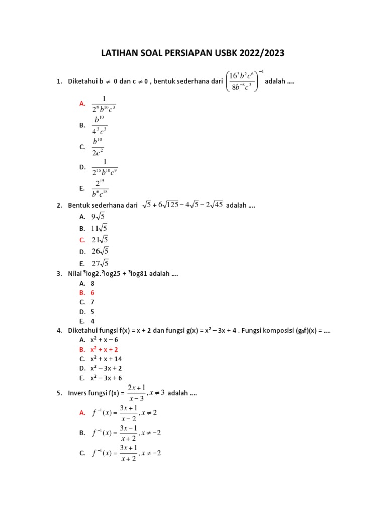 Latihan Soal USBK | PDF