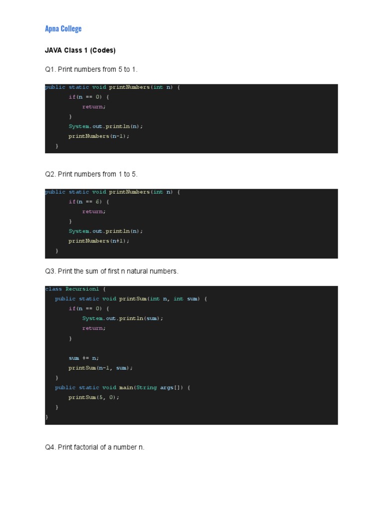 Java Class 1 Pdf 