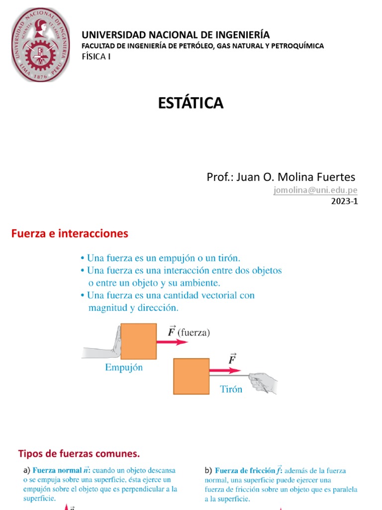 Estática - Leyes de Newton | PDF | Fuerza | Las leyes del movimiento de ...