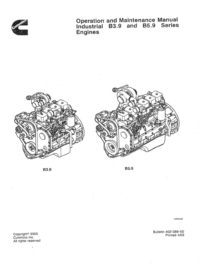 Cummins Operation and Maintenence 6B | PDF