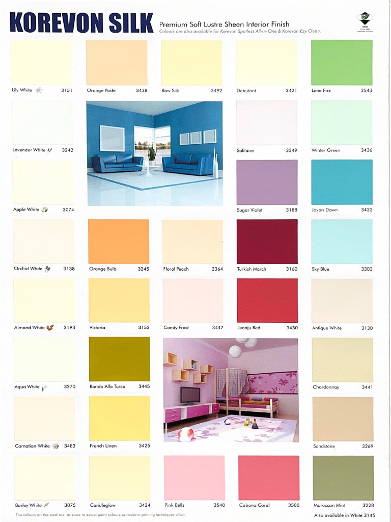 KCC Korevon Silk Catalogue | PDF