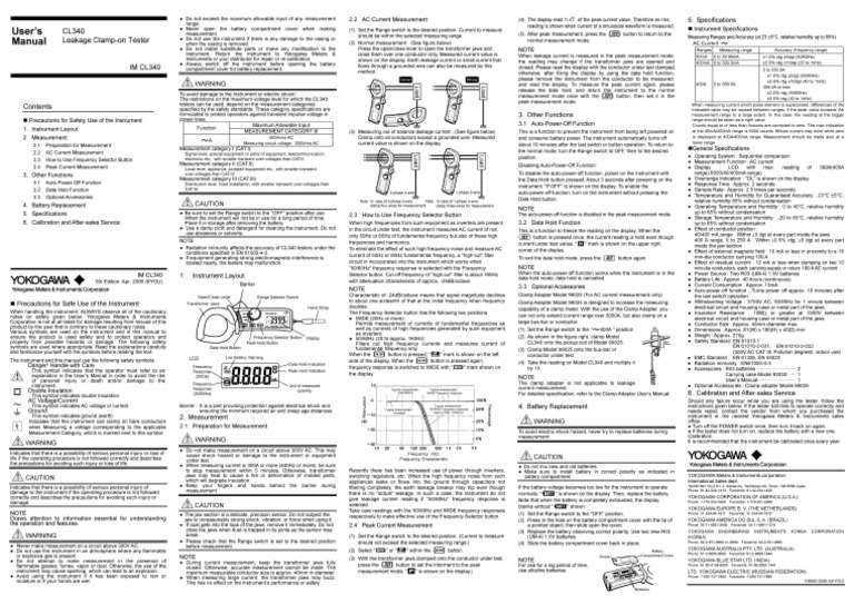 CL340 Manual | PDF