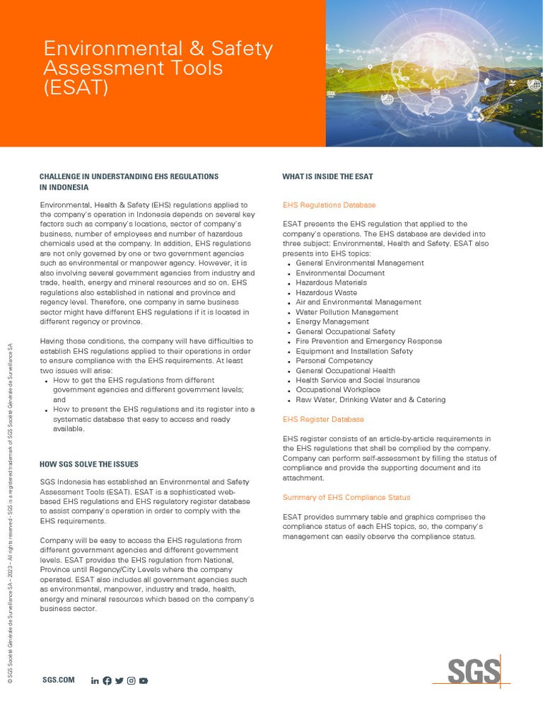 KN Id Esat Brochure 0523 | PDF | Occupational Safety And Health ...