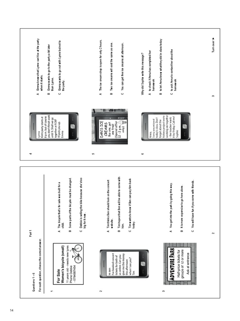 A2 Key Handbook Test 1 | PDF | Ballet | Dances