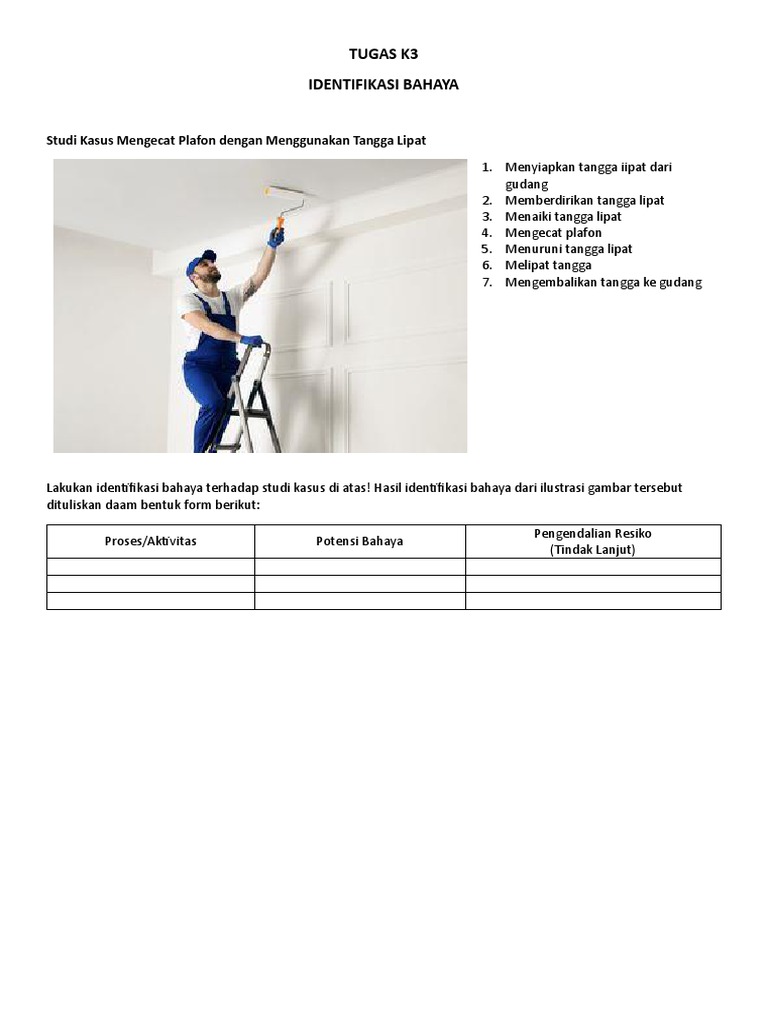 Tugas K3 Identifikasi Bahaya | PDF