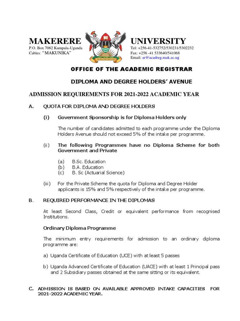 Diploma Requirements 2021 2022 AY | PDF | Bachelor's Degree | Academic ...