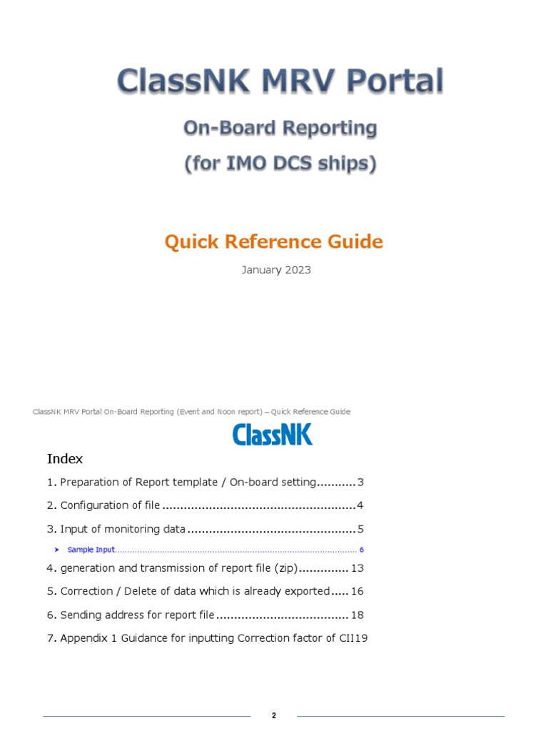 ClassNK MRV Portal Reporting Guide | PDF | Liquefied Natural Gas | Ships
