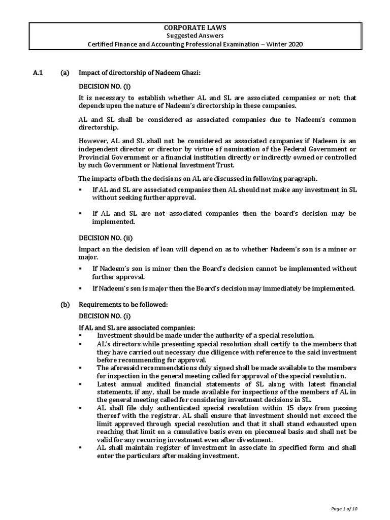 CFAP 2 Winter 2020 | PDF | Share Repurchase | Non Bank Financial ...