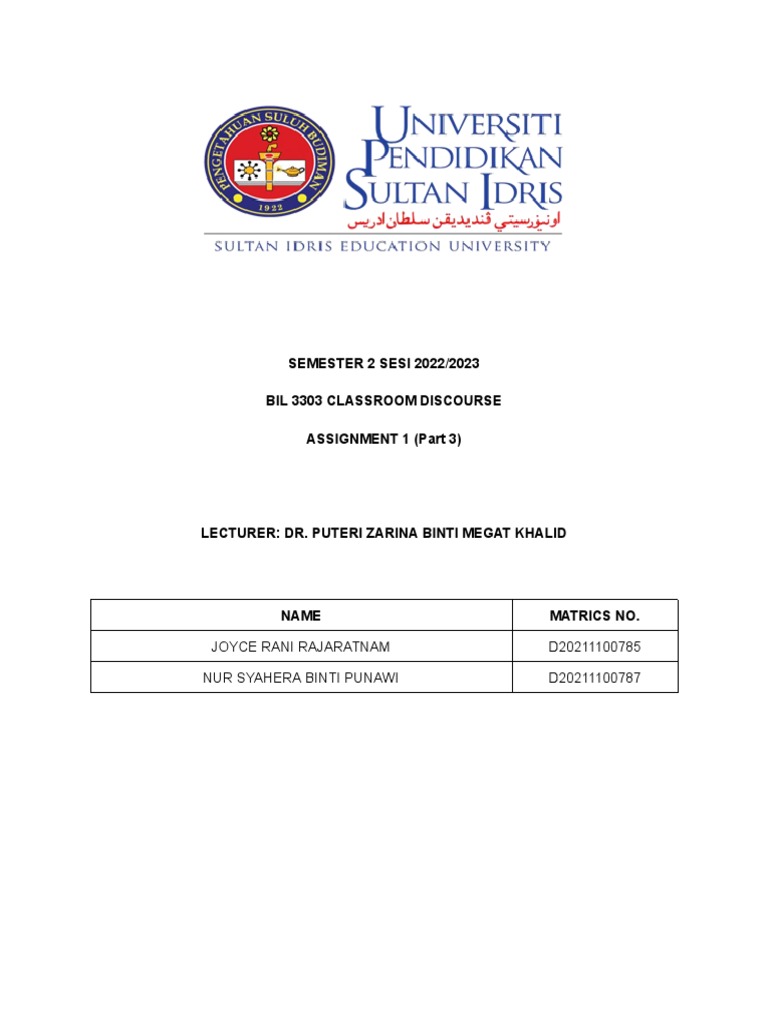 BIL 3303 Assignment 1 Part 3 | PDF | Psychological Concepts | Learning