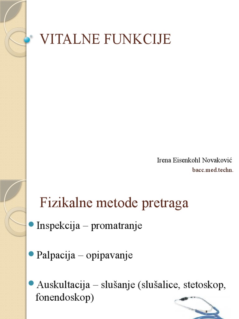 Vitalne Funkcije | PDF