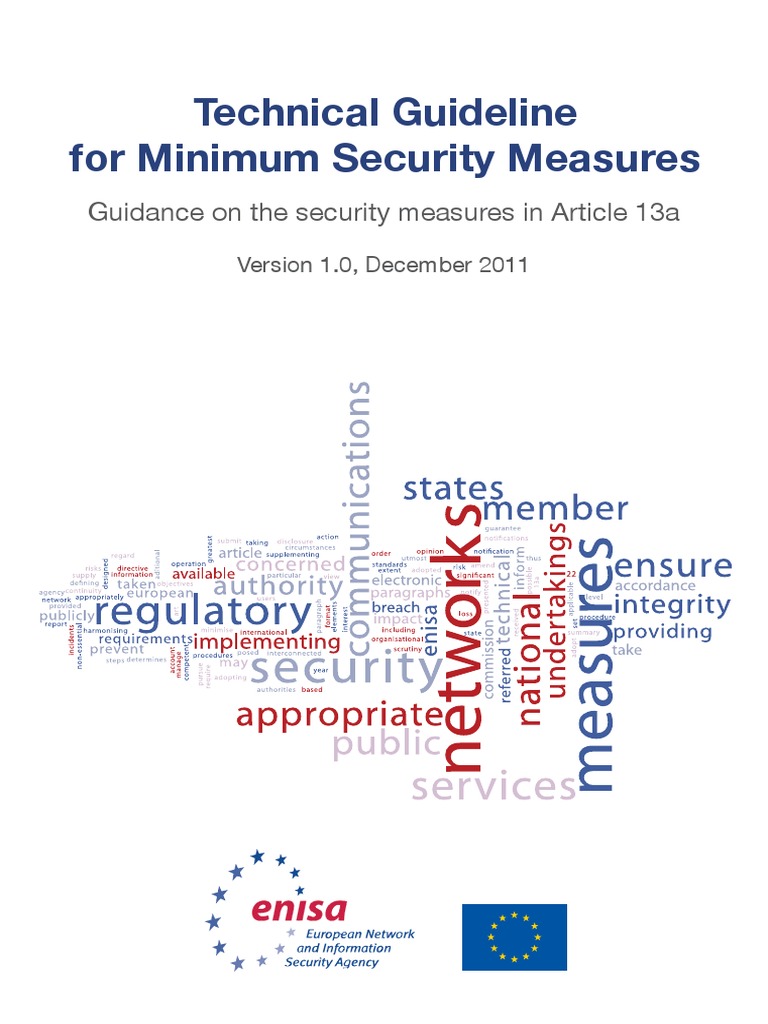 Technical Guideline For Minimum Security Measures V1 0 Pdf Computer Security Security