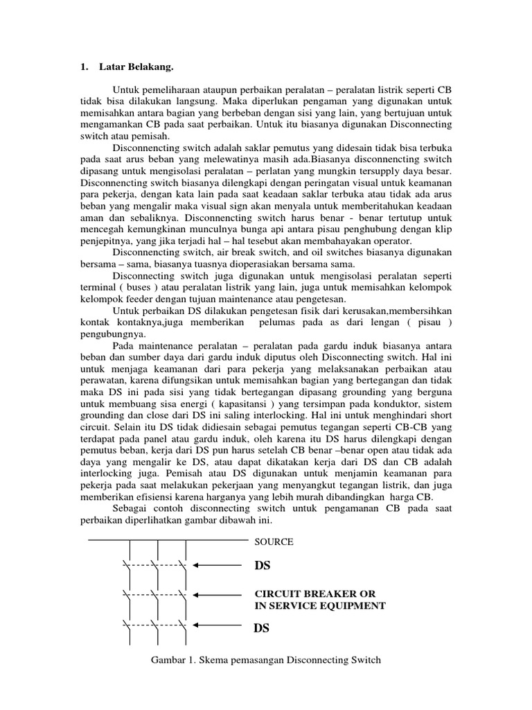 Disconnecting Switch | PDF