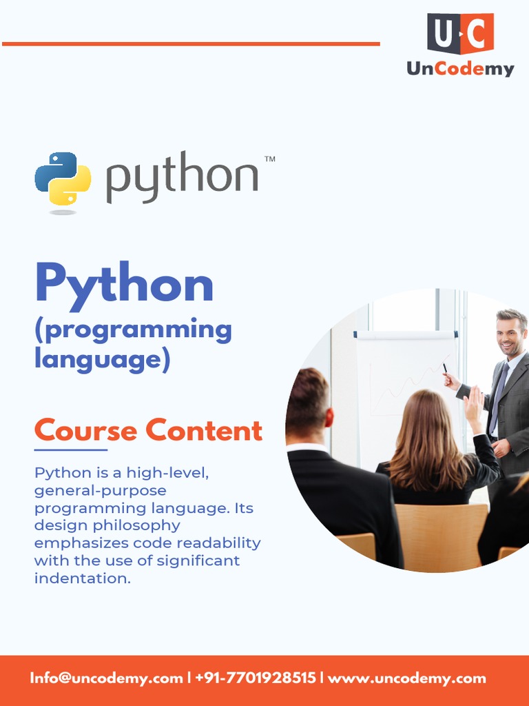 Uncodemys Python Programming Language Course Module Pdf Parameter Computer Programming 7994