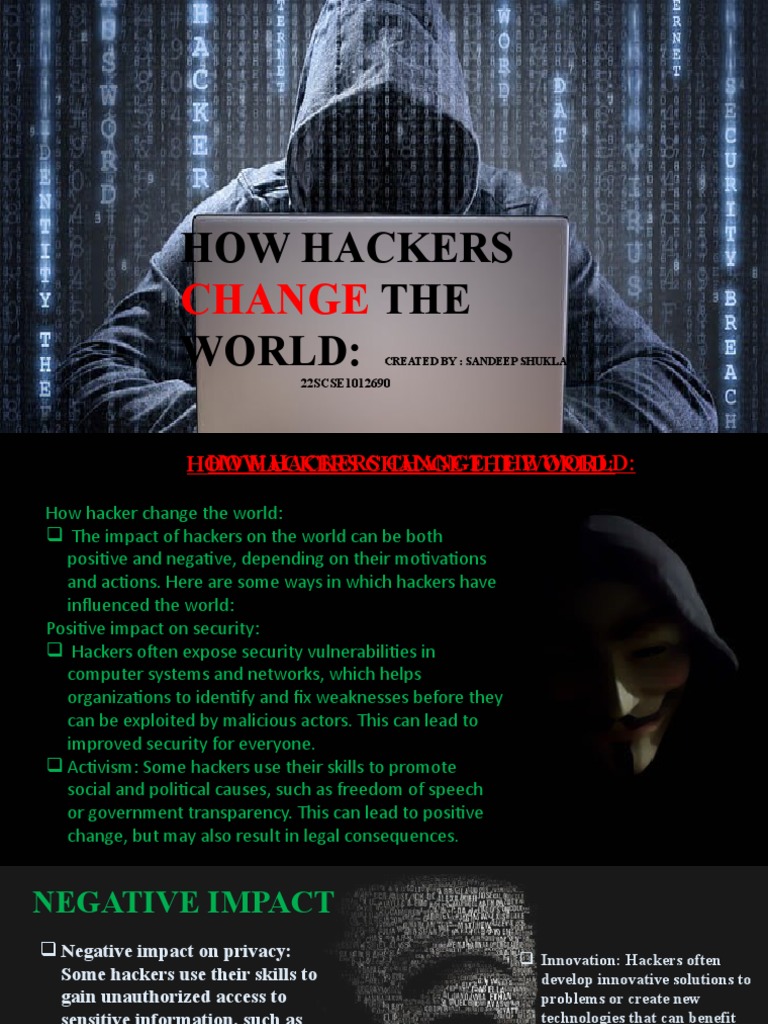 How Hackker Change The World by Hacking | Download Free PDF | Security ...