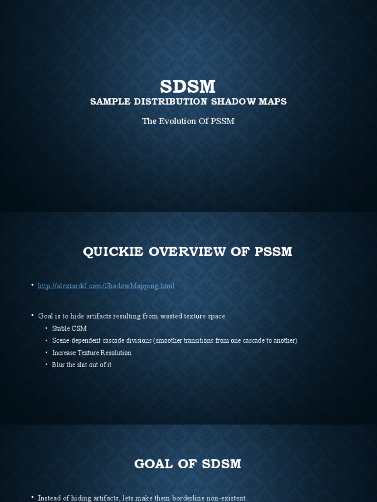 SDSM | PDF | Texture Mapping | Computer Graphics