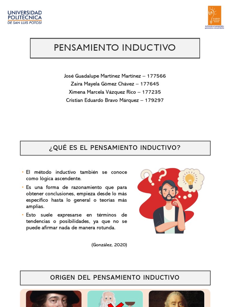 Introducción al Pensamiento Inductivo | PDF | Razonamiento inductivo | Pensamiento