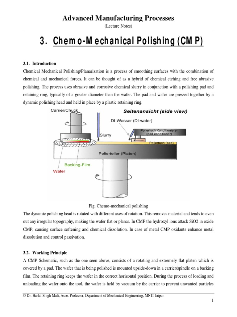 6C - Chemo-Mechanical Polishing (CMP) | PDF | Physical Sciences | Materials Science