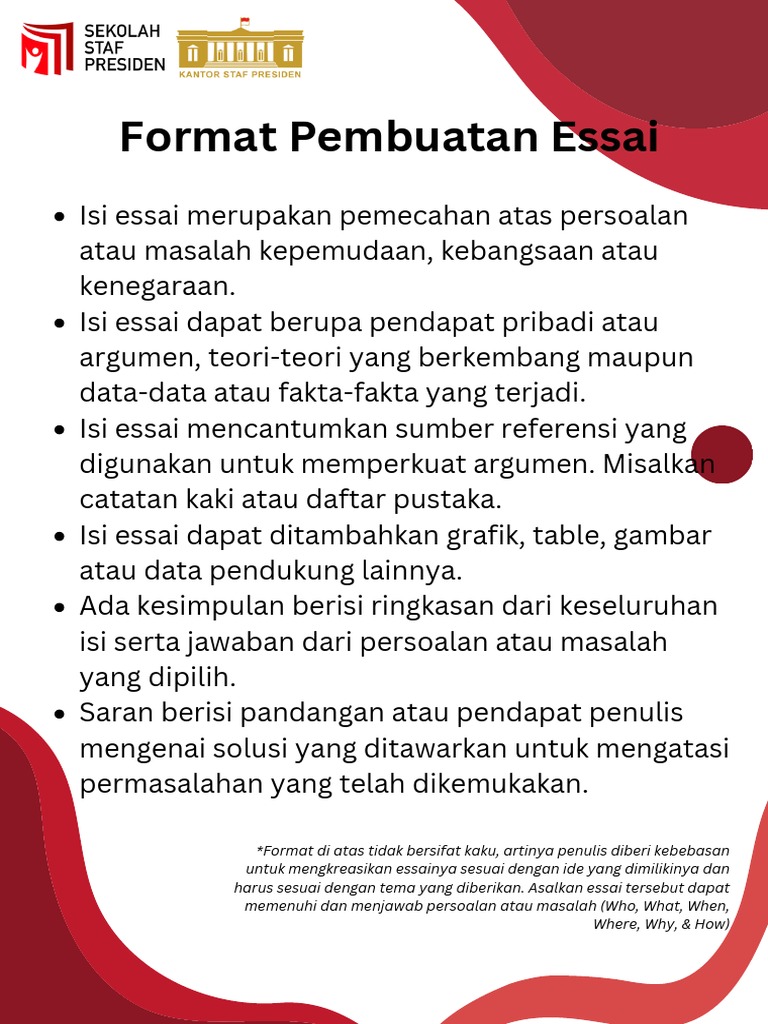Format Penulisan Essai yang Benar | PDF