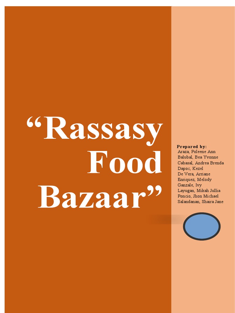 Rassasy Food Bazaar Minor Event | PDF | Marketing | Social Media