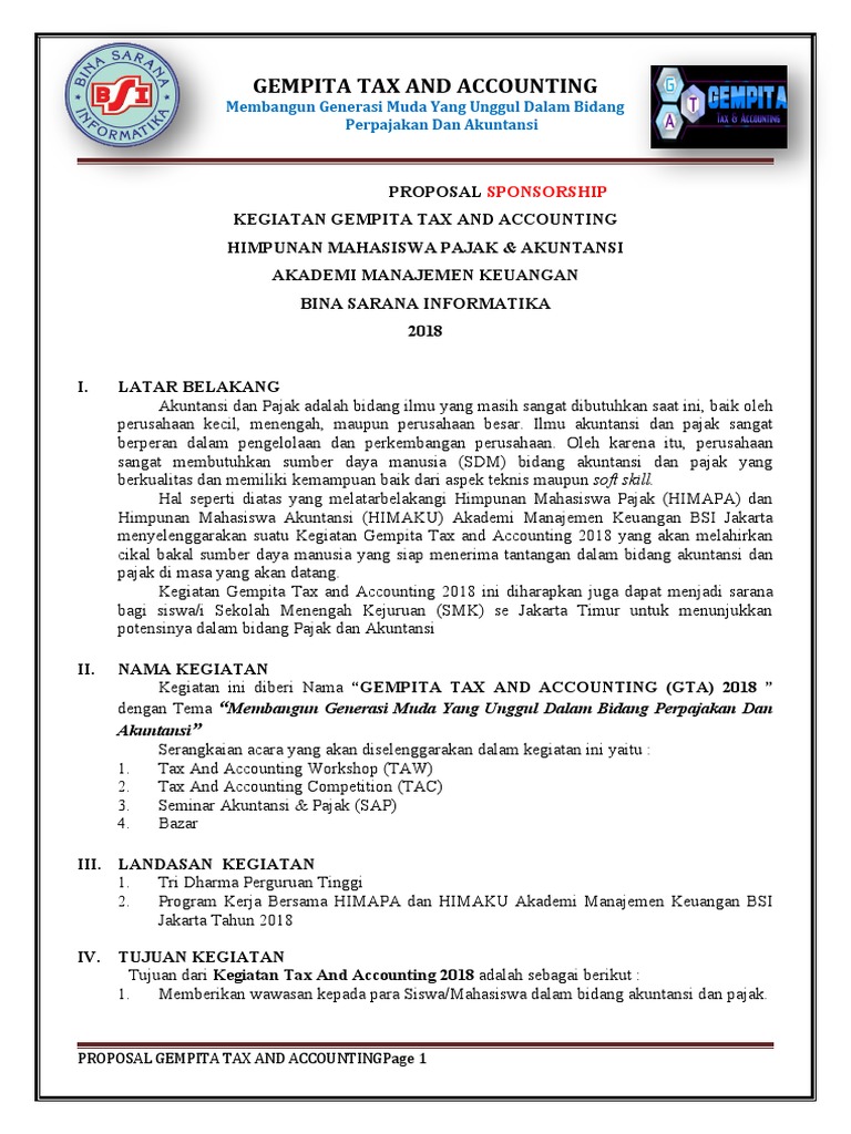 Proposal Sponsorship | PDF