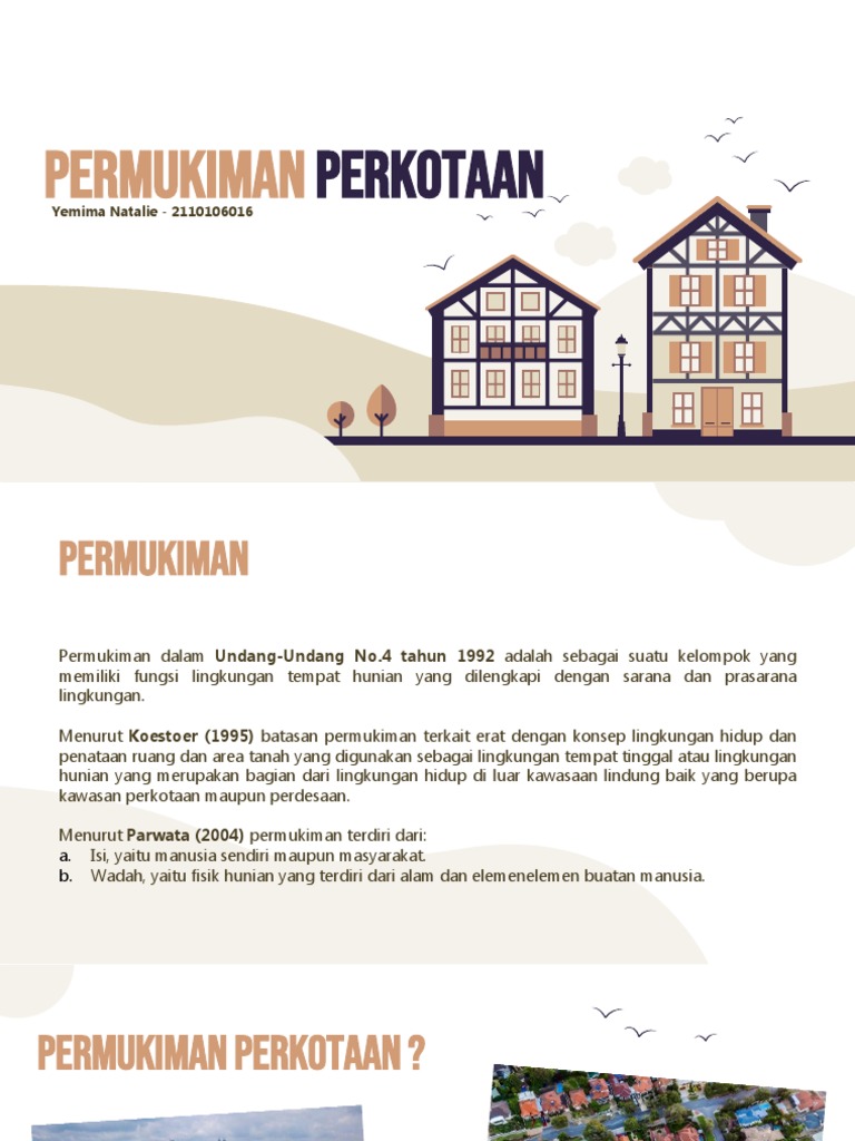 Permasalahan Permukiman Perkotaan | PDF | Griya & Taman