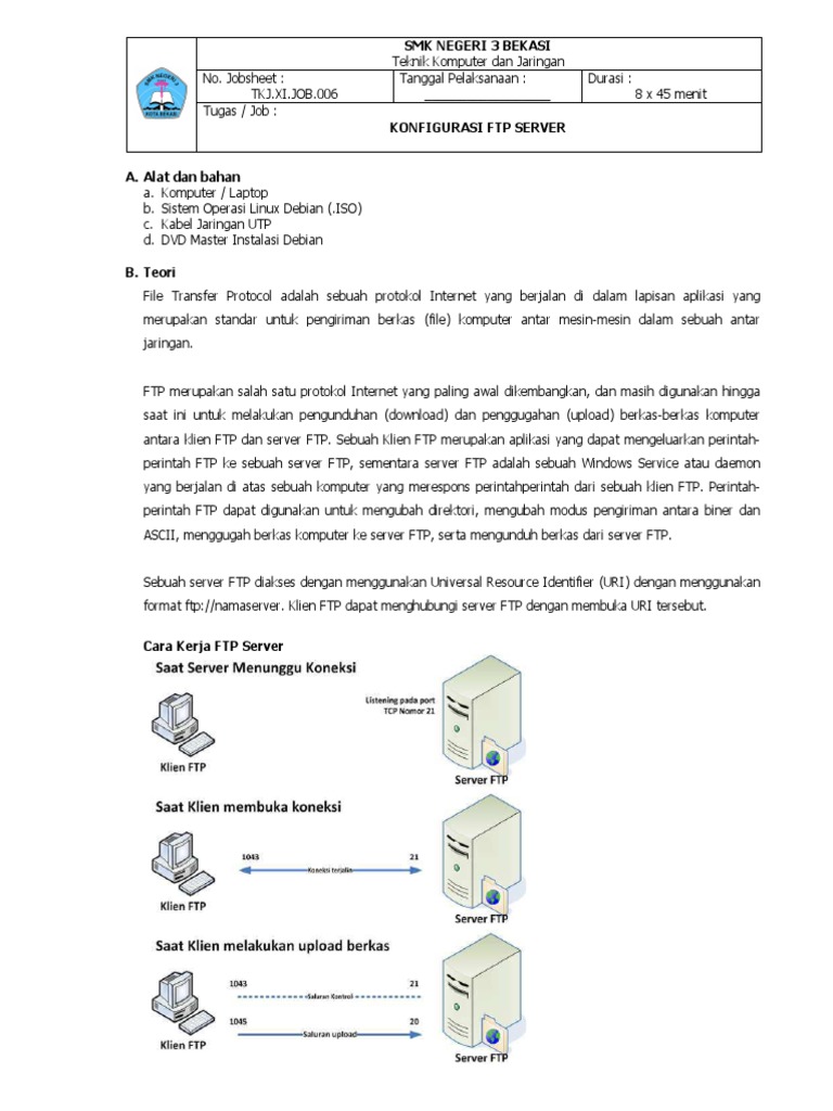 Jobsheet 06 Konfigurasi FTP Server | PDF | Komputer