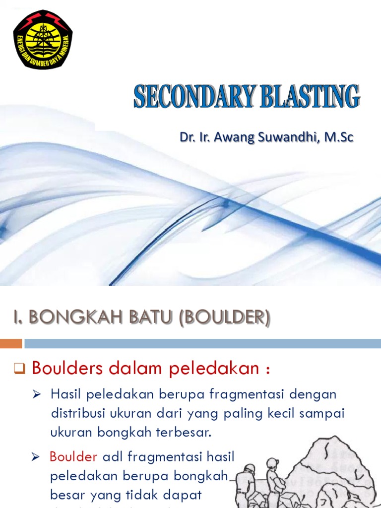 Secondary Blasting 1 | PDF
