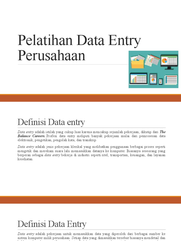 Pelatihan dan Tugas Data Entry | PDF