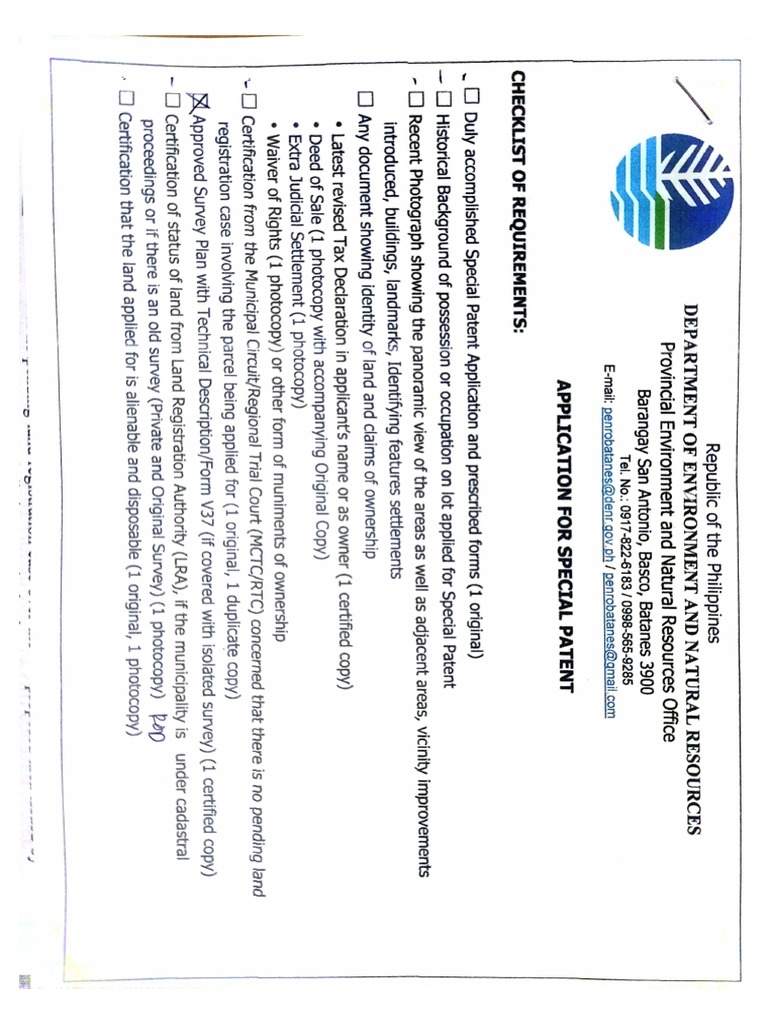 Requirements For Application of Special Patent | PDF