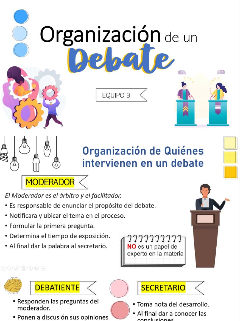 Organizacion de Un Debate | PDF