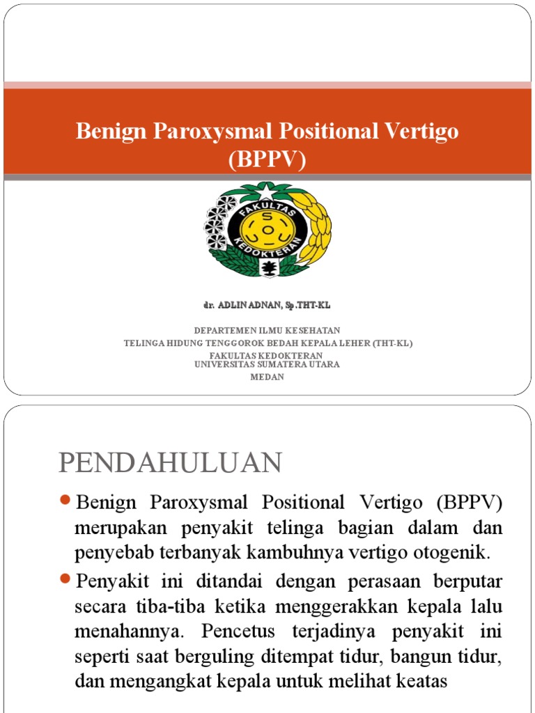 1 DR Adlin Presentation BPPV | PDF