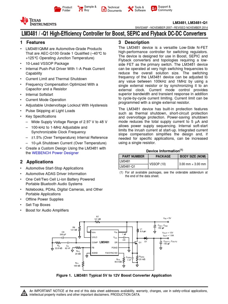 LM 3481 | PDF | Electrostatic Discharge | Mosfet