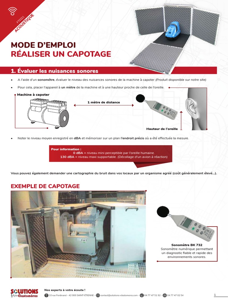 Guide de Capotage Acoustique des Machines | PDF | Qualia | Bruit