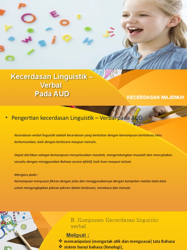 kecerdasan verbal linguistik (1) | PDF