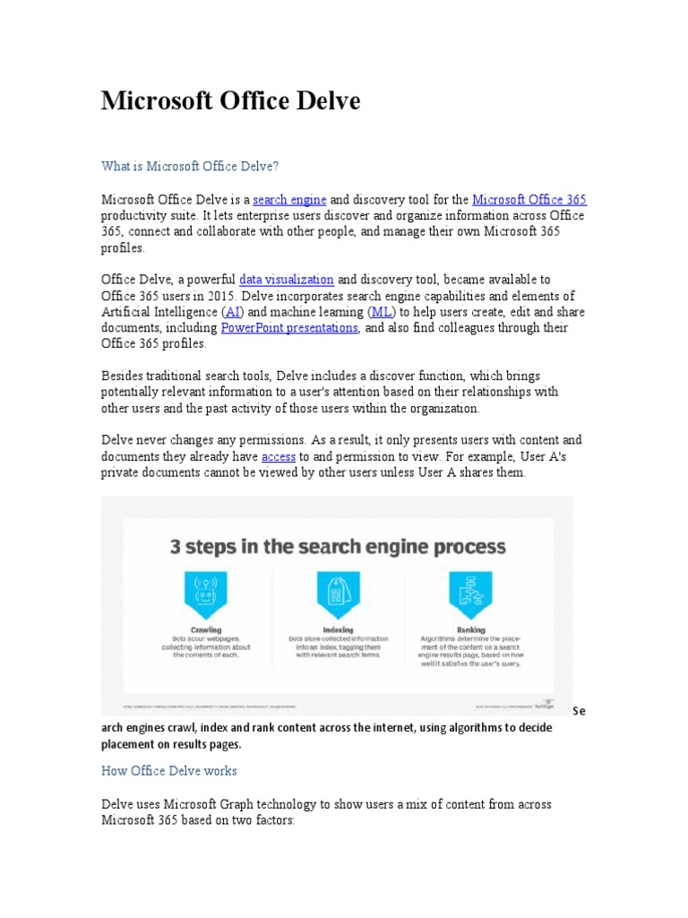 Microsoft Office Delve | PDF | Share Point | Microsoft