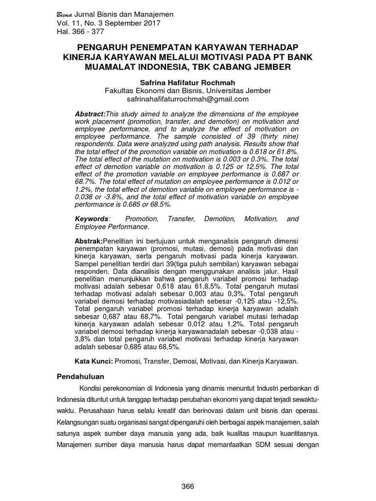 Jurnal MSDM Amek 2 | PDF