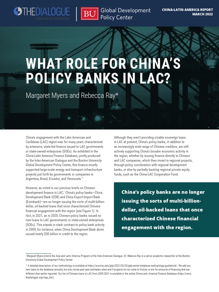 China’s Policy Banks in Latin America | PDF | Banks | China