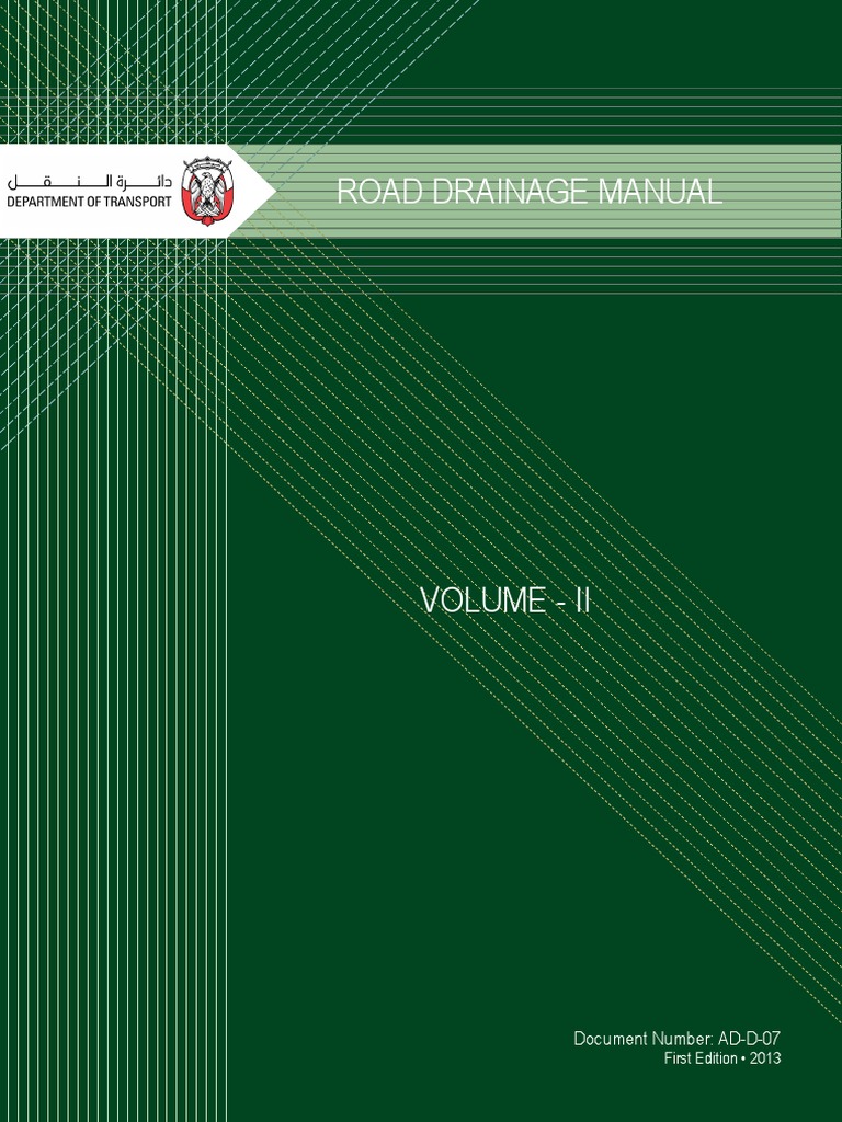 A-12 Road Drainage Manual Vol-II | Download Free PDF | Storm Drain | Hydraulic Engineering
