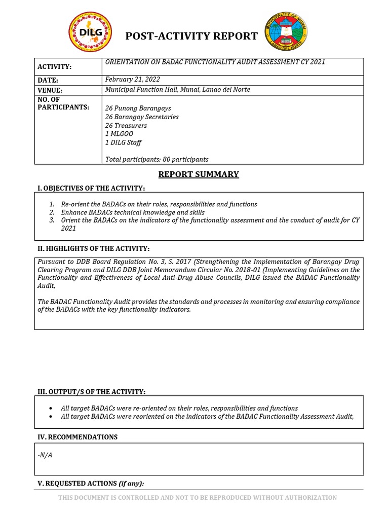 Terminal Report 2 | PDF | Audit | Business